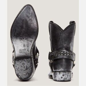 Frye | Shoes | Nwob Frye Billy Chain Black Multi Metallic Short Harness ...